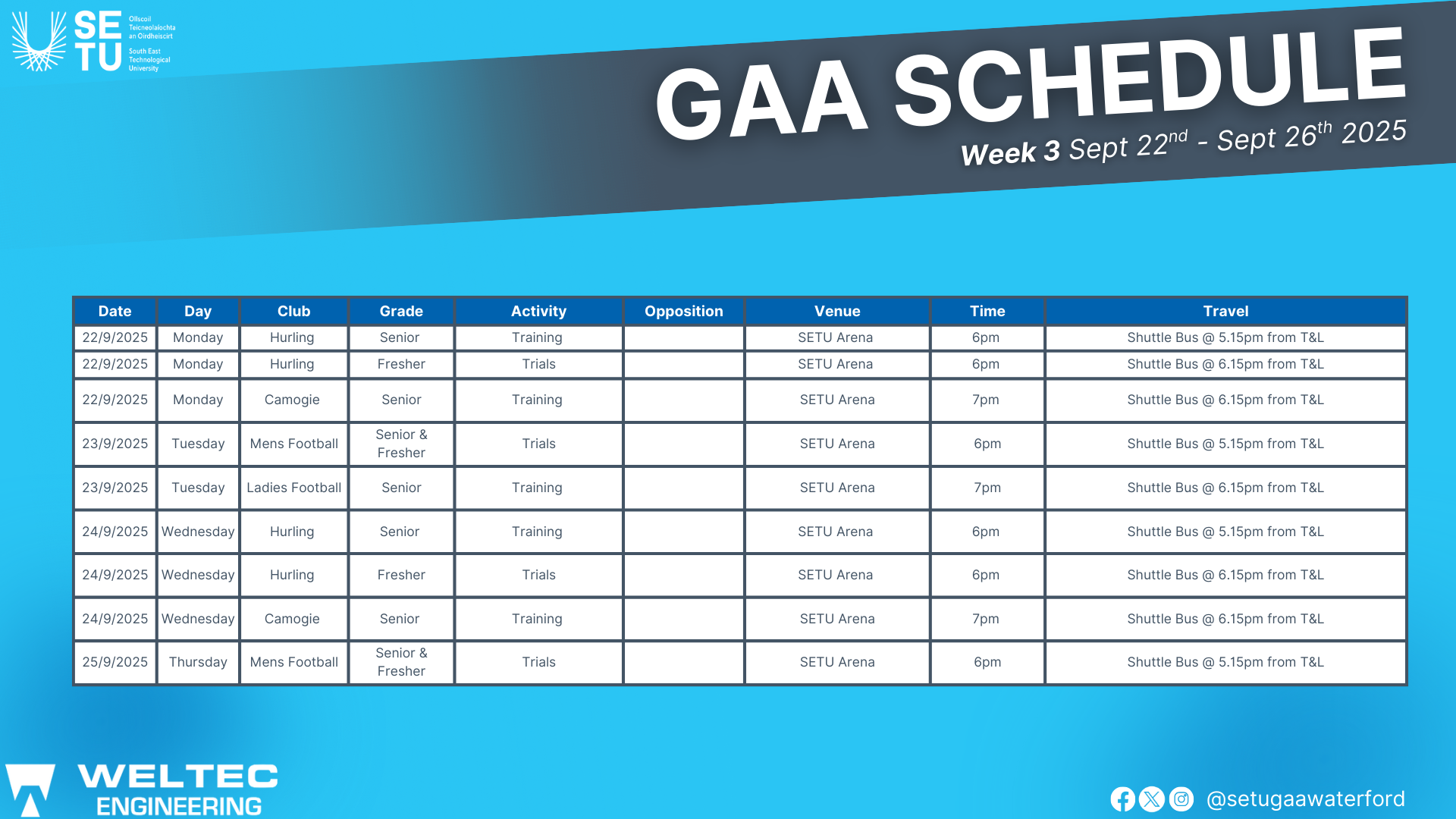 News - SETU Waterford Sports Clubs & Societies